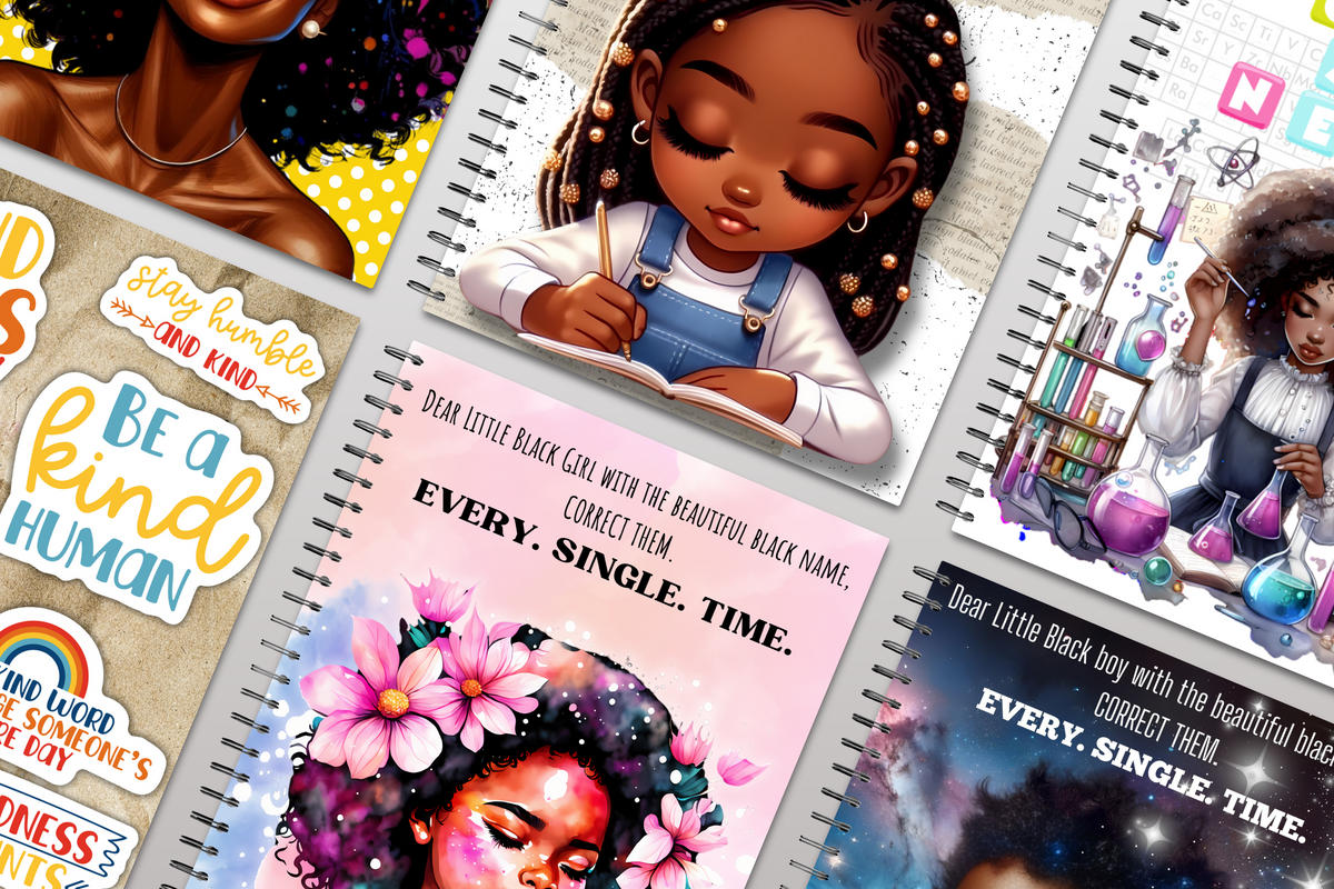 Handmade Inspirational Notebooks for African American Children ...