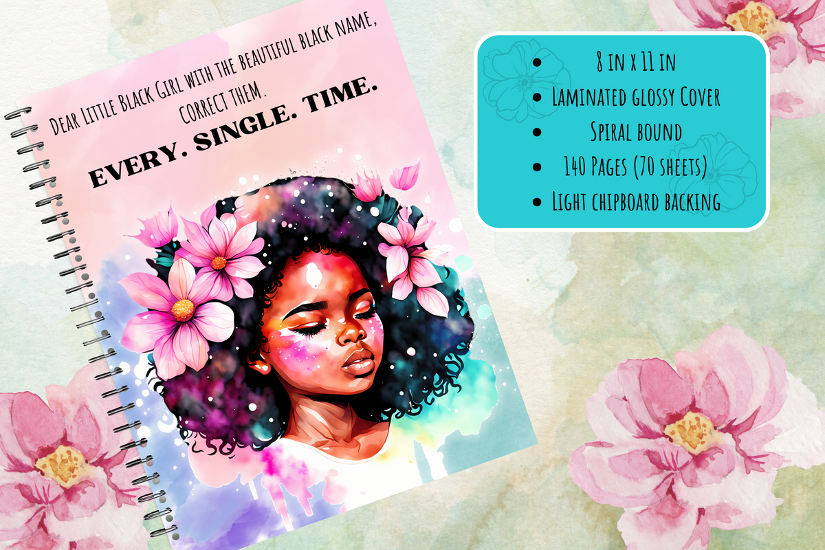 Dear Little Black Girl with the Beautiful Black Name Notebook| Positiv ...